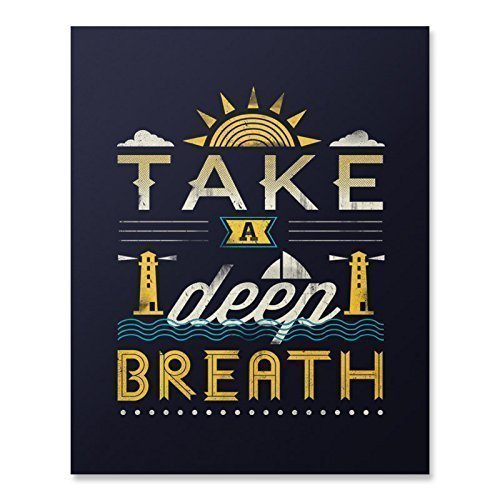 Amazon.com: Take a Deep Breath Art Print Inspirational Nautical Calming ...