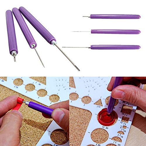 Generic 3pcs Paper Quilling Papercraft Origami DIY Needles Slotted Tool ...