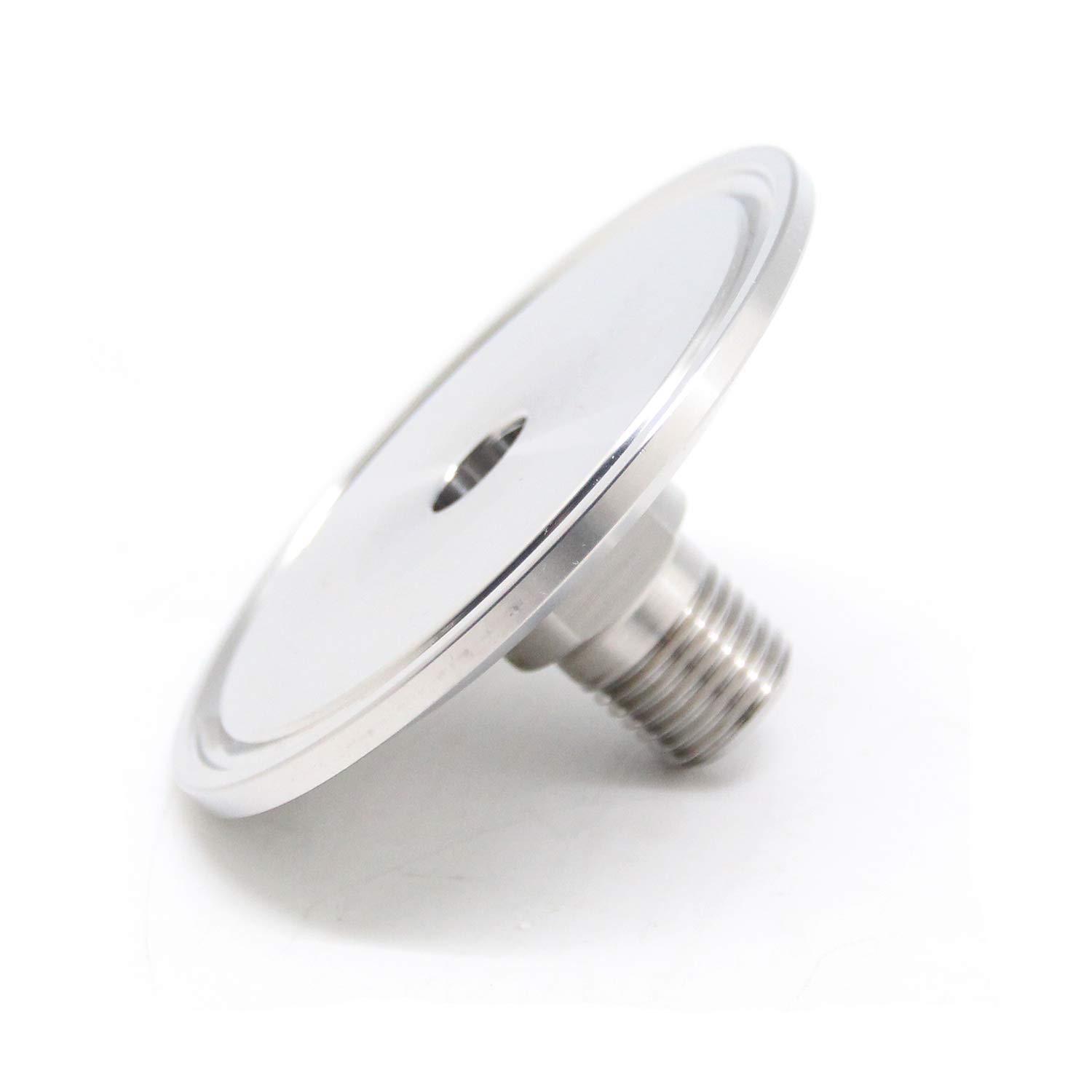 Snapklik.com : 2 Tri Clamp Tri Clover Fittings To NPT 1/4 Male Thread ...