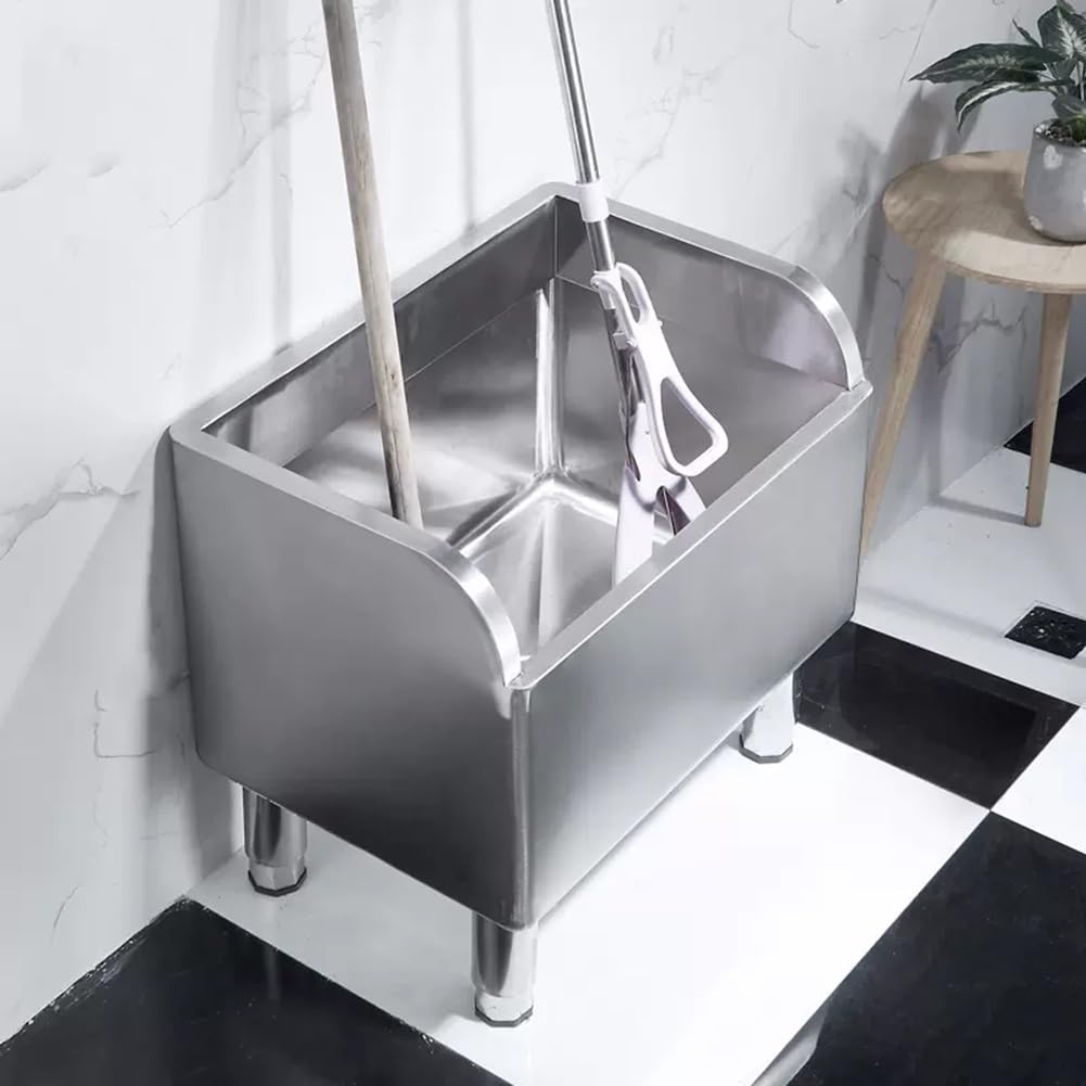 Amazon.com: Floor Mop Sink with Deep Basin, Laundry Room Slop Sink with ...