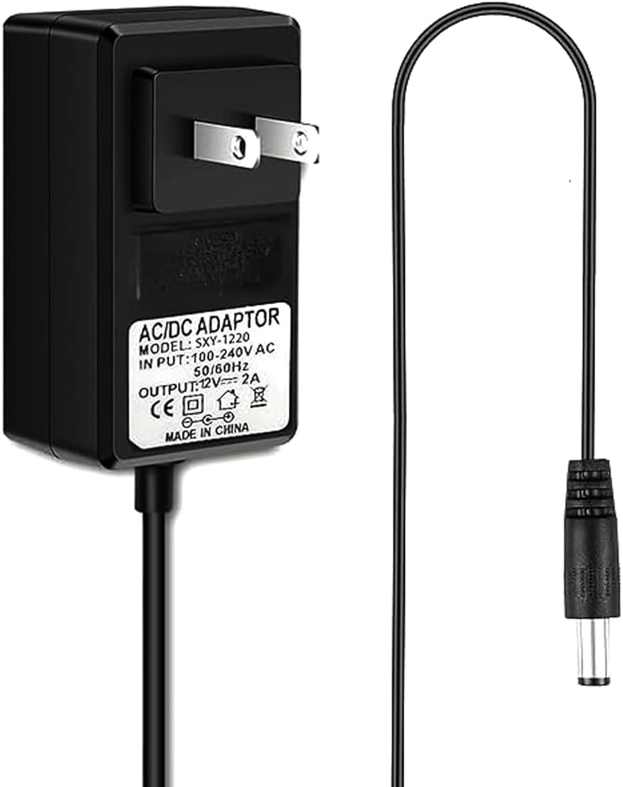 Amazon.com: Goffeu 12V 2A AC Adapter Charger Replacement for LED Strip ...