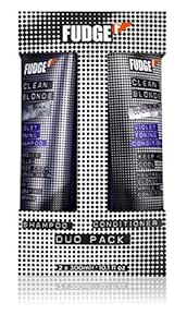 Amazon.com : Fudge Duo Shampoo and Conditioner, Clean Violet Blonde 300 ...