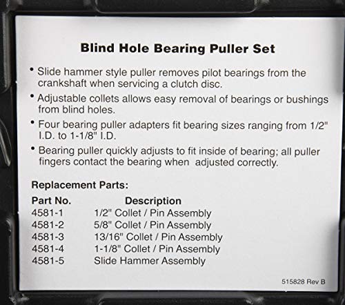 5 OTCツールに関する面白い情報4581スライドハンマーブラインドホールベアリングプラーセット | 自動車ブログ