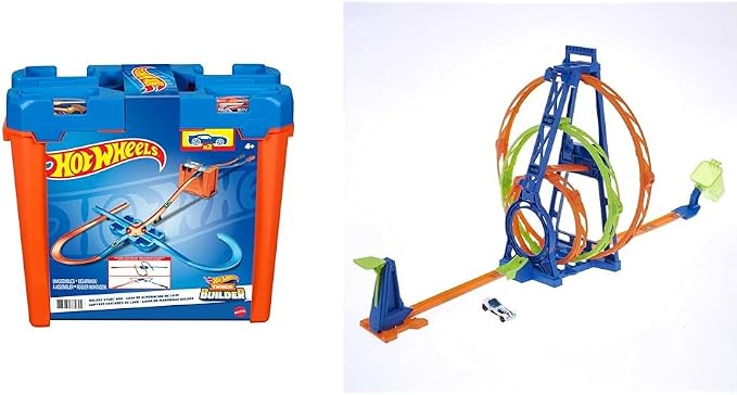 Hot Wheels Track Builder Deluxe Stunt Box, Over 5 metres Track Builder ...