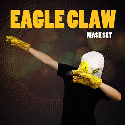 Amazon.com: Eagle Head Mask and Eagle Claws Set, Halloween Costume ...