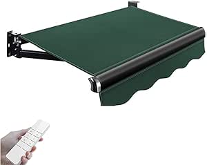 Amazon.com : Patio Awning Electric Retractable Awning Sun Shade Shelter ...