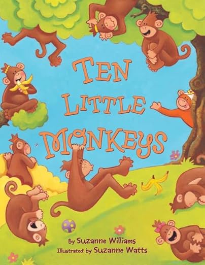 Ten Little Monkeys: Williams, Suzanne, Watts, Suzanne: 9780062008404 ...