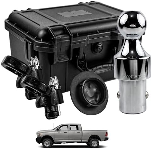 Amazon.com: Puck System 60692 Gooseneck Hitch Ball Kit, 38,000 lbs, 2-5 ...