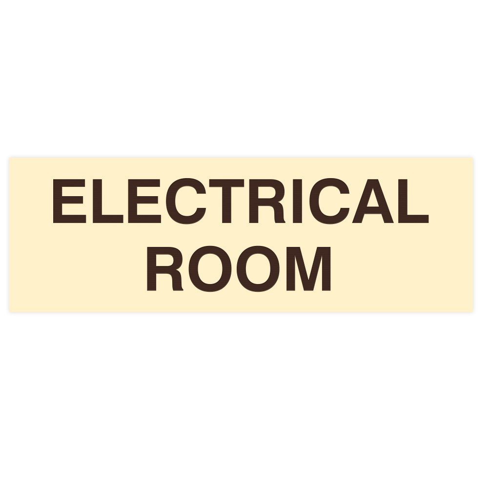 Amazon.com: All Quality Basic Electrical Room Door/Wall Sign | Durable ...