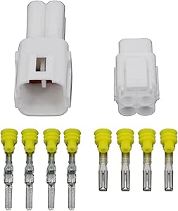 Amazon.com: Multi-Purpose 4 Pin Waterproof Electrical Wire Connector DJ7043-2-11/21 Male and ...