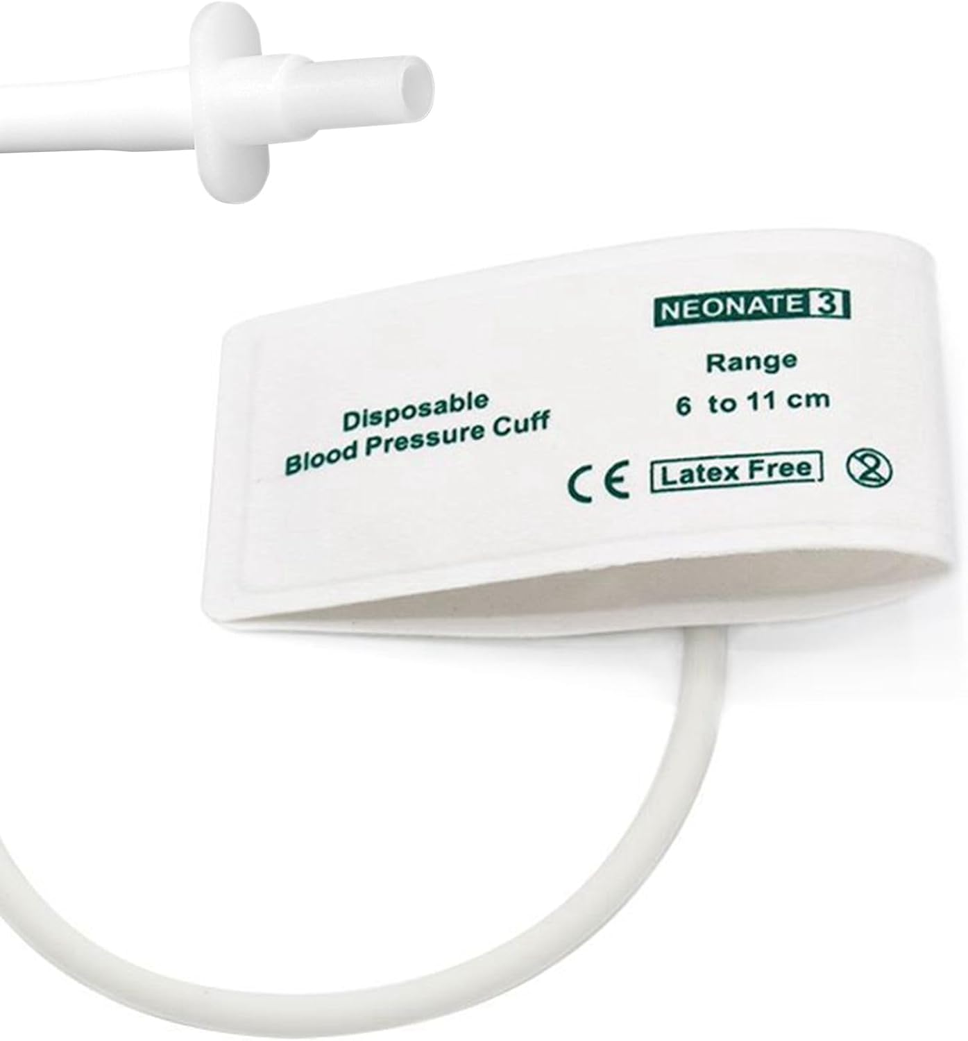 Amazon.com: 5PCS Disposable Blood Pressure Cuff with Single Tube + BP05 Connector for #3 Neonate ...