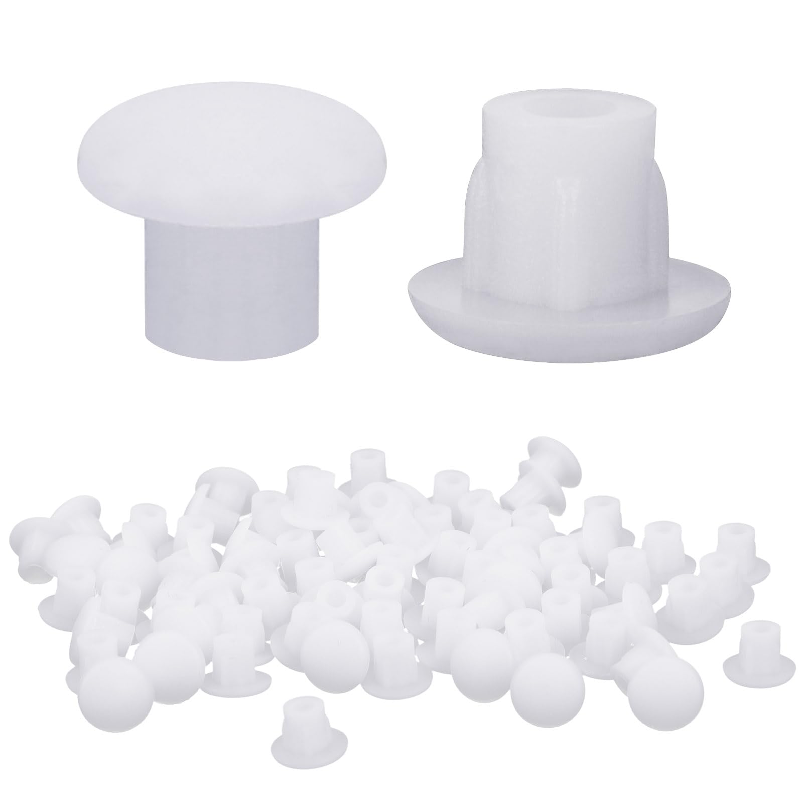 Amazon.com: 100 Pcs Plastic Hole Plugs 3/16"(5mm) Screw Caps Cover ...