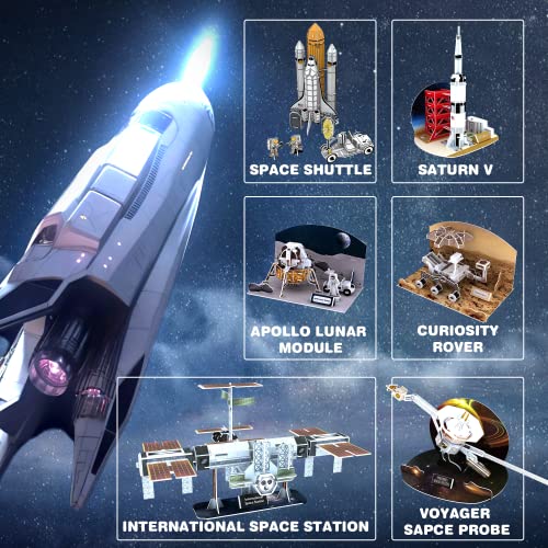 Fanbusa 3D Space Puzzle Set for Kids, Space Outer Puzzles for 7 8 9 10 ...