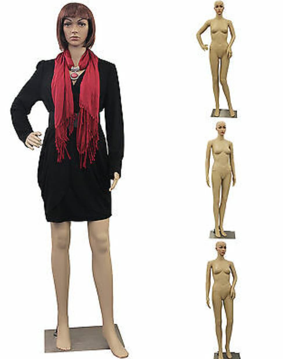 Buy GYANA ENTERPRISE Plastic Female Full Body Mannequin Manikin Metal ...