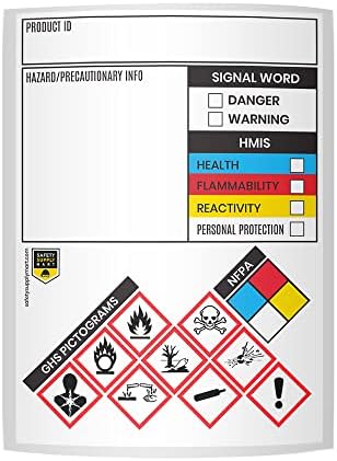 Amazon.com: Safety Data Sheet Stickers/MSDS Stickers, 3" x 4", Roll of ...