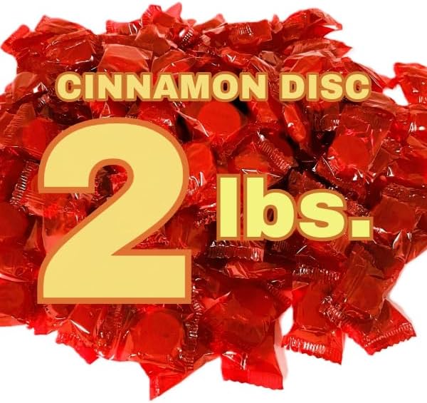 Amazon.com: Cinnamon Discs 1 Pound Bulk-Hard Candy-Individually Wrapped ...