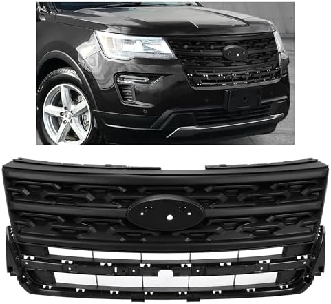 Amazon.com: HECASA Grille Compatible with 2018-2019 Ford Explorer Base ...