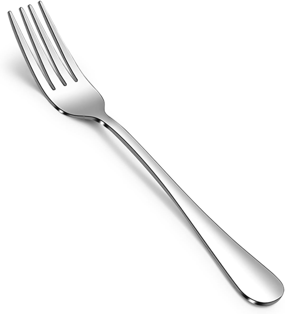Amazon.com: Amazon Basics Stainless Steel Dinner Forks with Round Edge ...