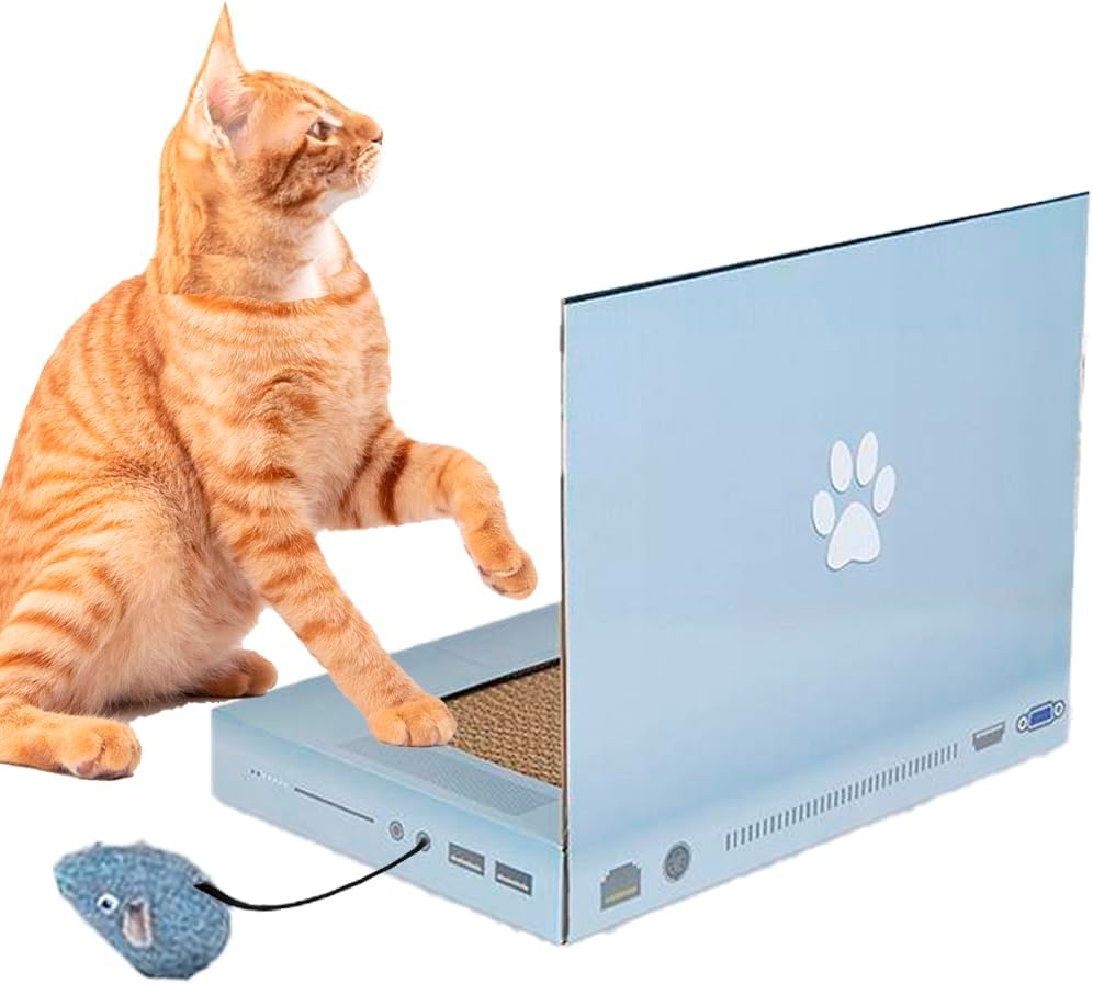 Amazon.com : Suck UK | Cat Laptop Scratcher | Cardboard Cat Scratcher ...