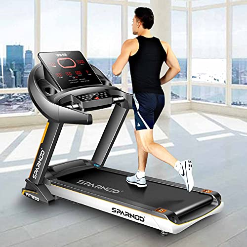 SPARNOD Fitness STC-4850 (4 HP AC Motor) Automatic Motorized Walking ...