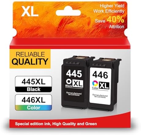 Amazon.com: PG-445 CL-446 Ink Cartridge Replacement for Canon 445XL ...