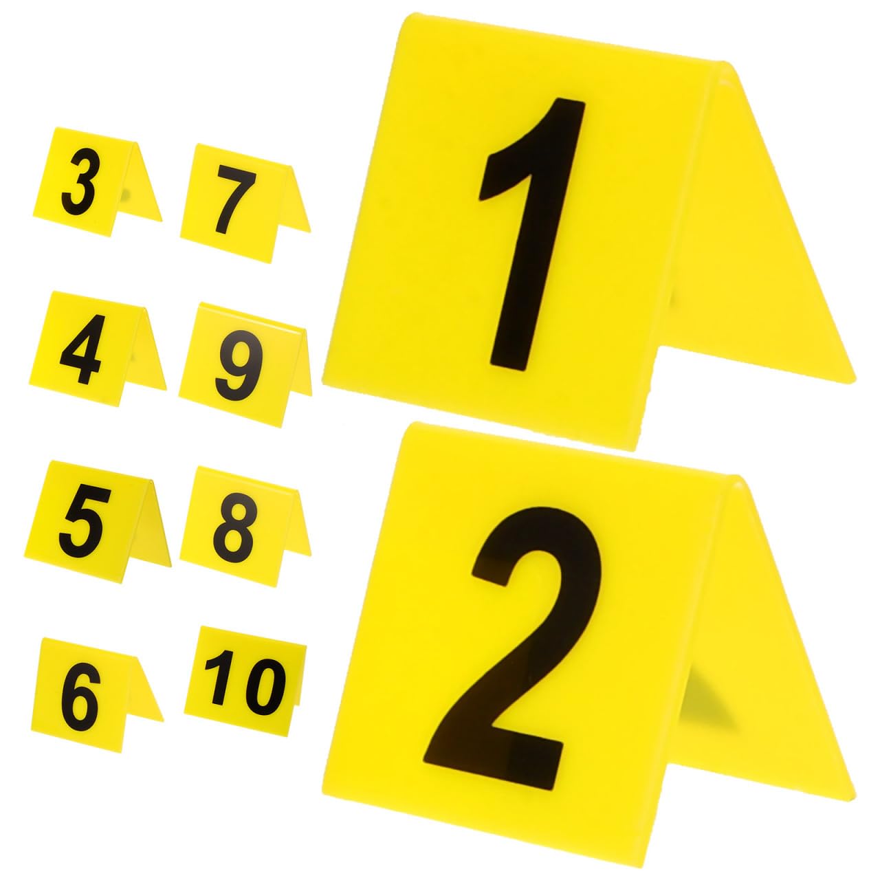 Snapklik.com : Reusable Acrylic Number Markers Double-Sided Table ...