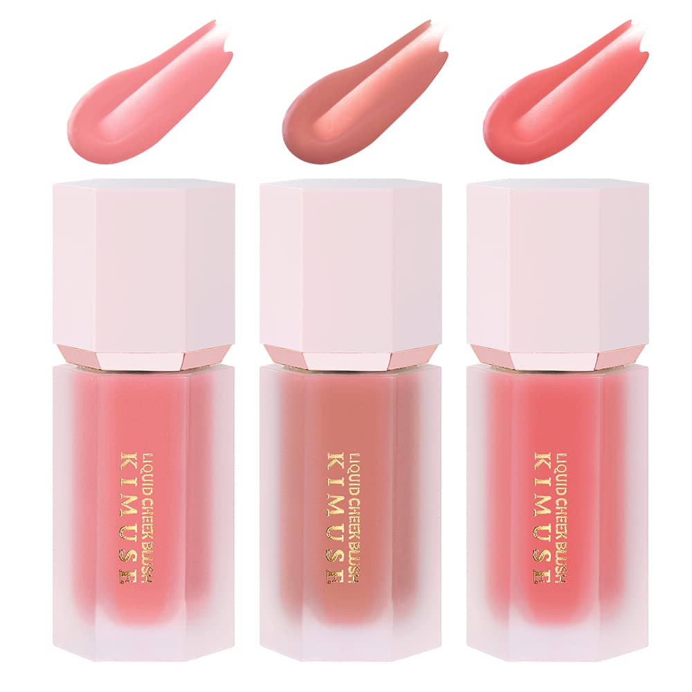 Buy Soft Pink Gel-Cream Blush Trio, Liquid Blush for Cheeks, Weightless ...