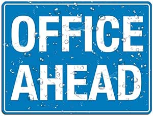 Amazon.com: Acrylic Signage,8X6 Inches,1/4 Inch Thick, Office Ahead For ...