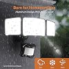 LEPOWER LED Motion Sensor Security Lights, 3 Head Motion Detected, 38W ...
