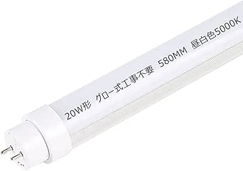 Amazon | led蛍光灯 20w形 直管 グロー式 グロー式工事不要 FL蛍光灯 FL20 FL20W FL20S FL20SS 20W型 led直管蛍光灯 led蛍光灯器具 直管形 ...