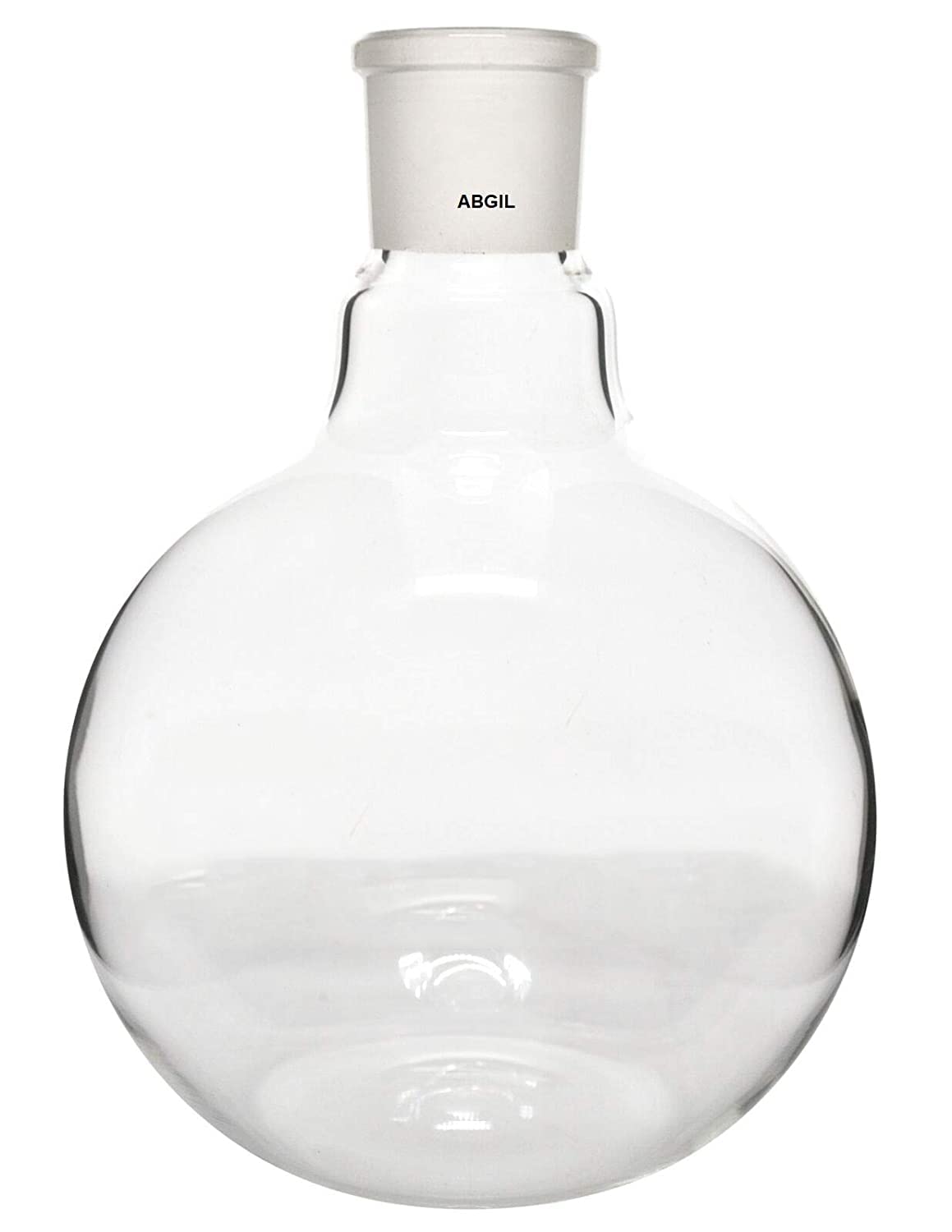 ABG BOROSILICATE GLASS ROUND BOTTOM BOILING FLASK WITH INTER CHANGEABLE ...