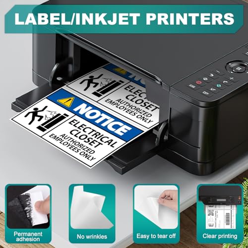 Snapklik.com : Colemoly 85x55 In Labels Stickers Papers For Inkjet And ...