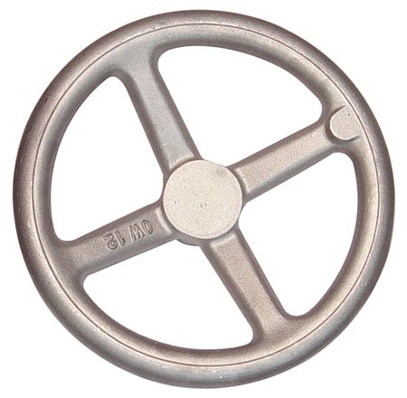 12.00" Dia. X 3 1/4", 4 Spoke Dished/Offset, Blank, Aluminum, HandWheel ...