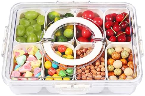Amazon.com | KATOCHUG Snackle Box Container Divided Serving Platters ...