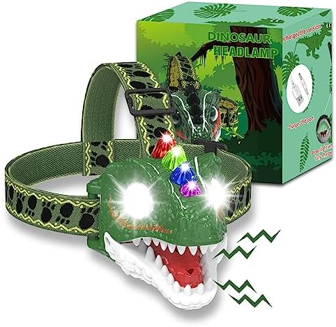 Amazon.com: ANNUOQI Headlight Rechargeable for Kids, Lightweight Head ...