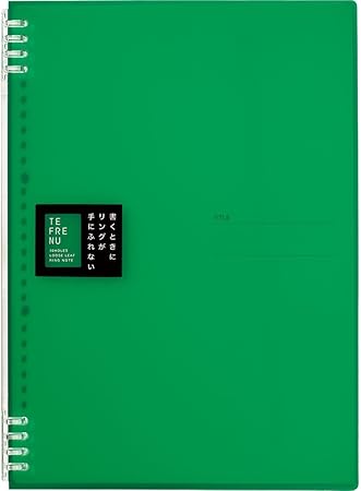 Amazon | キングジム リングノート テフレーヌ 30穴 A4タテ 緑 9856TTE-G | ノート | 文房具・オフィス用品