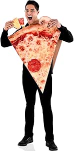 Amazon.com: Pizza Costume w/Toppings - Adult Standard Size - Multicolor ...
