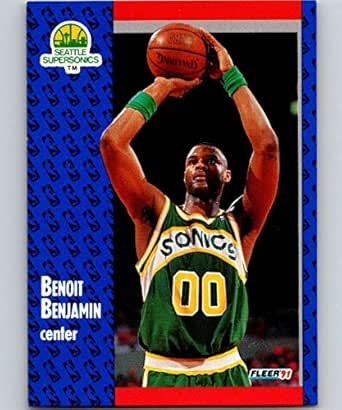 Amazon.com: 1991-92 Fleer Basketball #189 Benoit Benjamin Seattle ...
