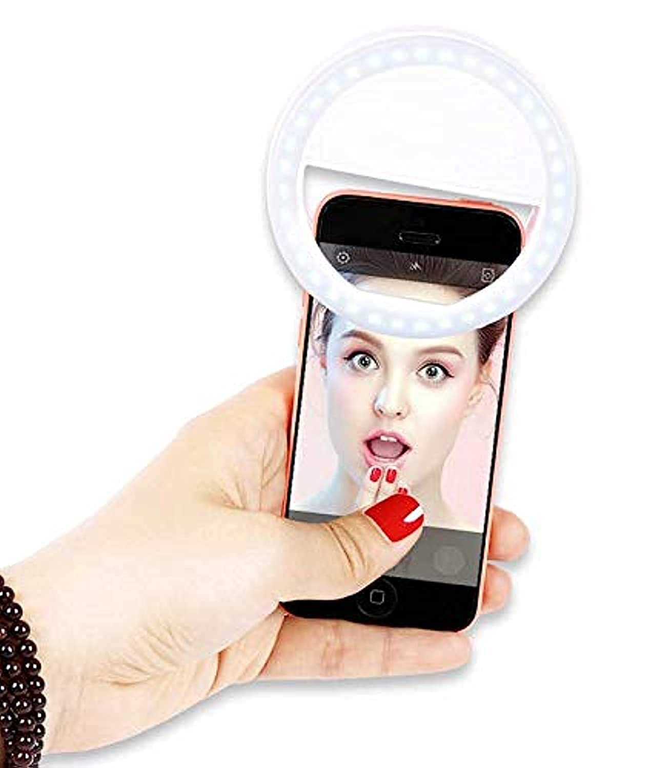 Buy Smart Phone LED Selfie Ring Flash Enhancing Light Beauty Luminous ...