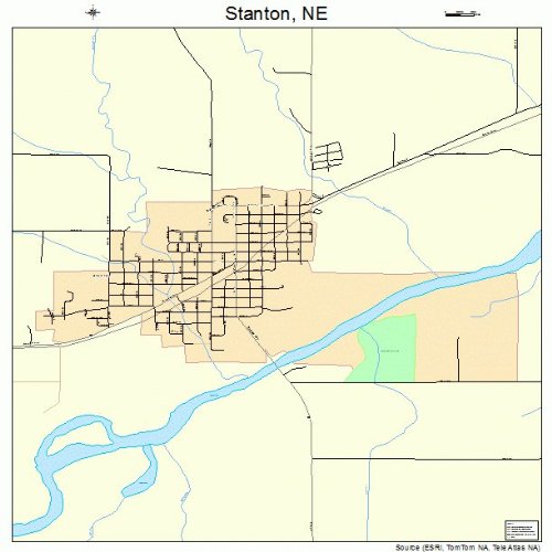 Amazon.com: Large Street & Road Map of Stanton, Nebraska NE - Printed ...