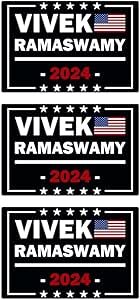 Amazon.com - Vivek 2024 3" Political Sticker Car Decal Window Bumper ...
