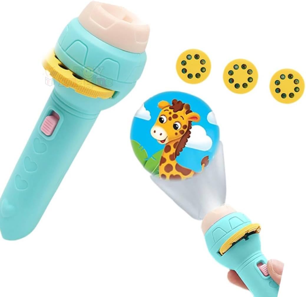 Toy Imagine™ Kids Projector Torch with 3 Image Sliders – 24 Picture ...