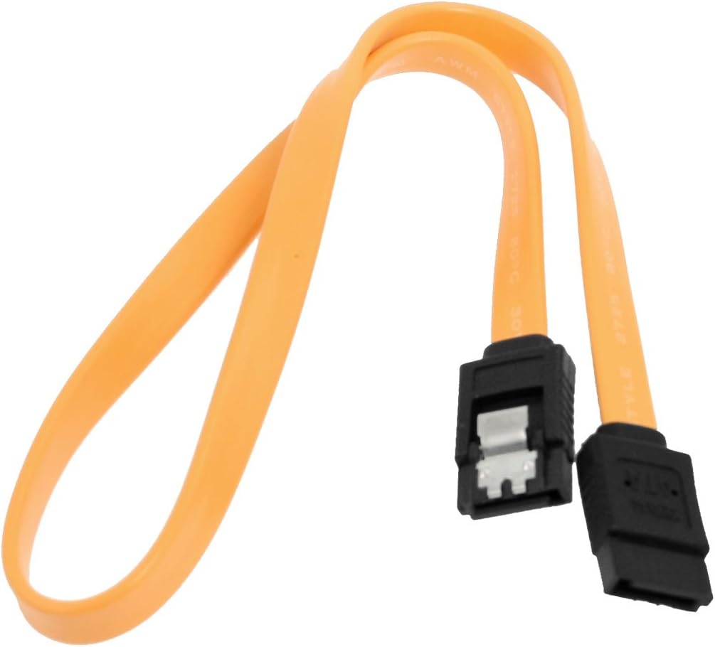 Amazon.com: uxcell Orange Female/Female 7 Pin Serial ATA STAT Port ...