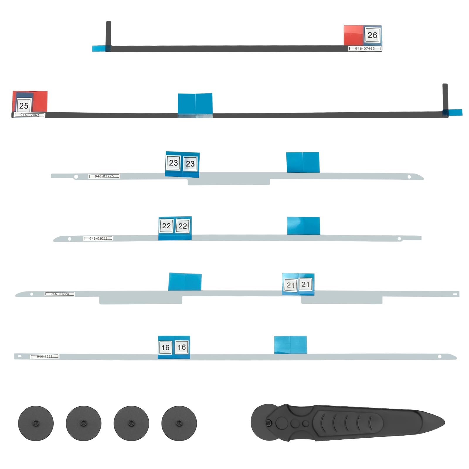 Boloest LCD Display Screen Adhesive Strips Sticker Replacement Tape ...