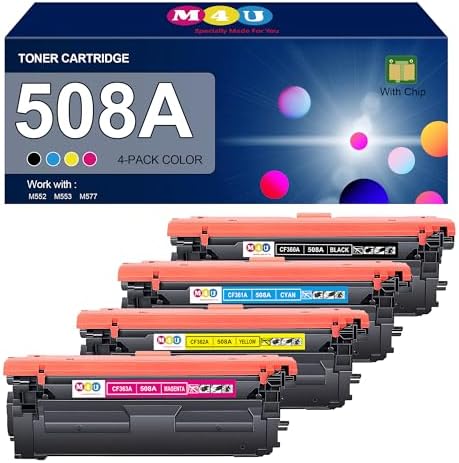 Amazon.com: 508A Remanufactured Toner Cartridges 4 Pack(with Chip ...