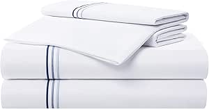 Amazon.com: Aston & Arden Sateen Sheet Set - 100% Cotton 600 Thread ...
