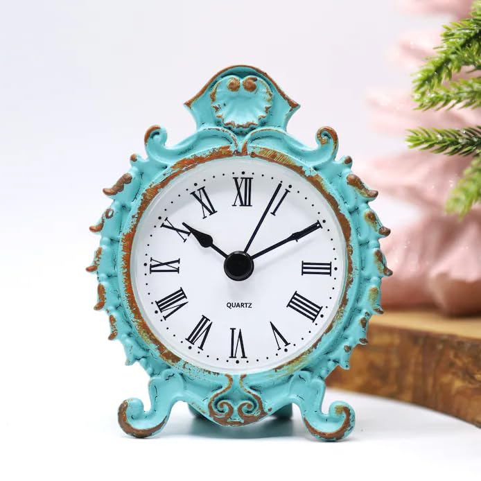 Fyne-Finds Vintage Style Small Mini Clock Boudoir French Vintage-style ...