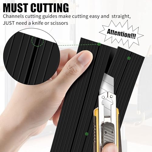 Floor Cable Protector, 2M Floor Cord Covers, Cable Covers for Wires ...