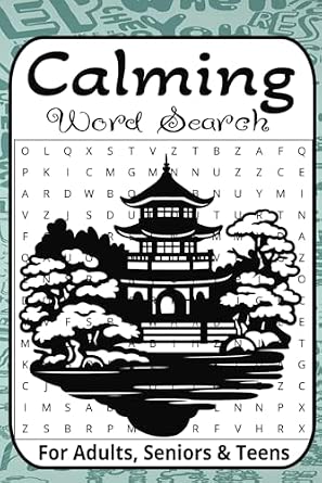 Calming Word Search Puzzle Book: Word Searches with Easy to Read Print ...