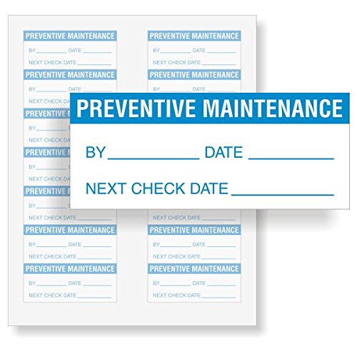 SmartSign Preventive Maintenance Labels by/Date/Next | 1.5" x 0.625 ...